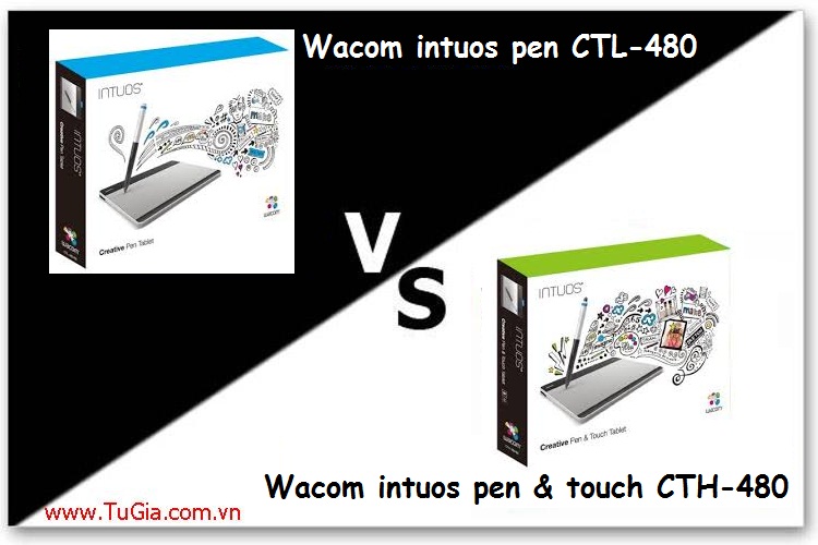 So sánh sự khác nhau giữa 2 bảng vẽ cảm ứng WACOM Intuos Pen CTL-480 và ...